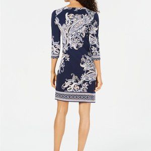 JM Collection | Dresses | Jm Collection Printed Studded Dress | Poshmark